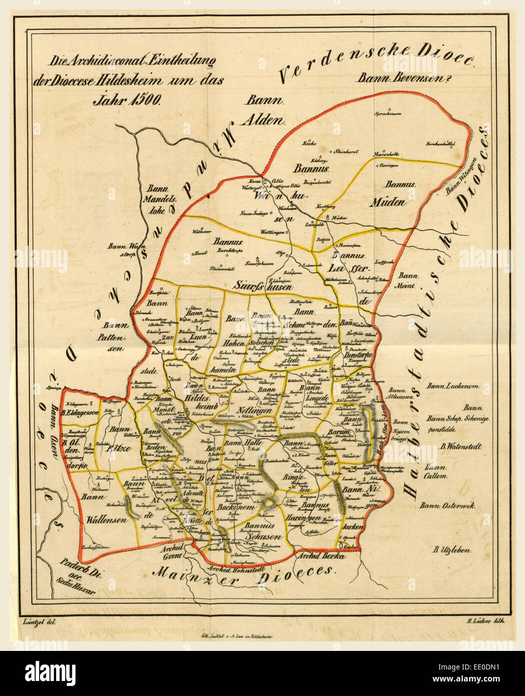 Stadtplan von hildesheim -Fotos und -Bildmaterial in hoher Auflösung ...