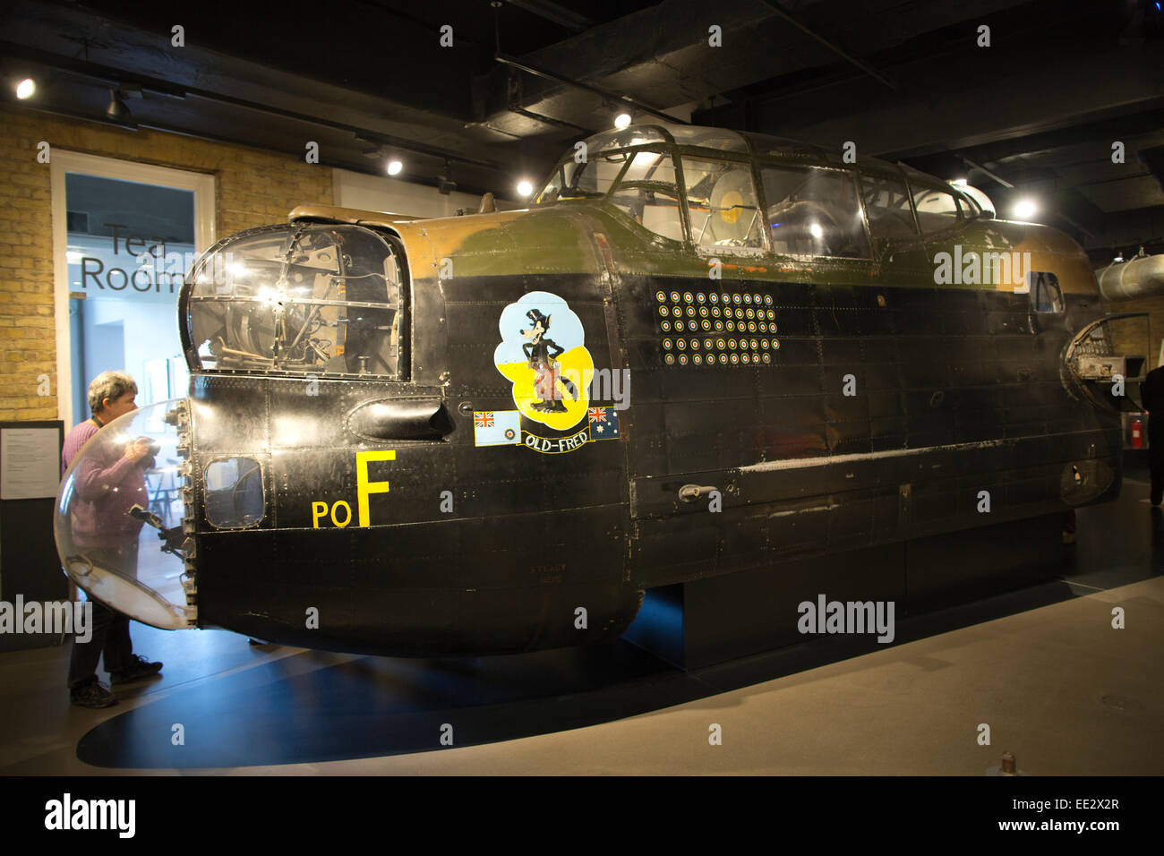 Avro Lancaster Bomber B 111 ausgestellt im Imperial War Museum in ...