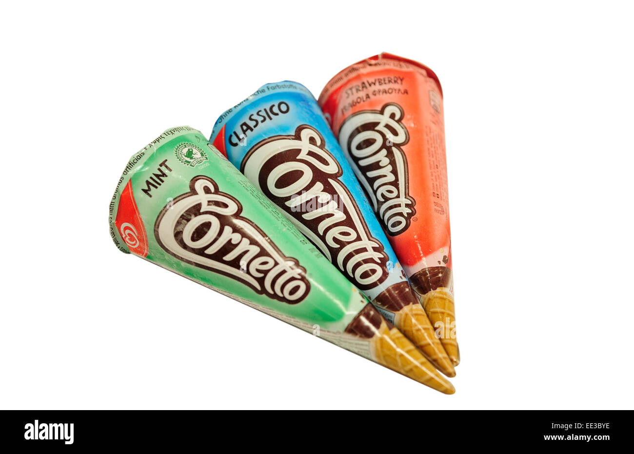 Nahaufnahme von Cornetto Eis Stockfotografie - Alamy