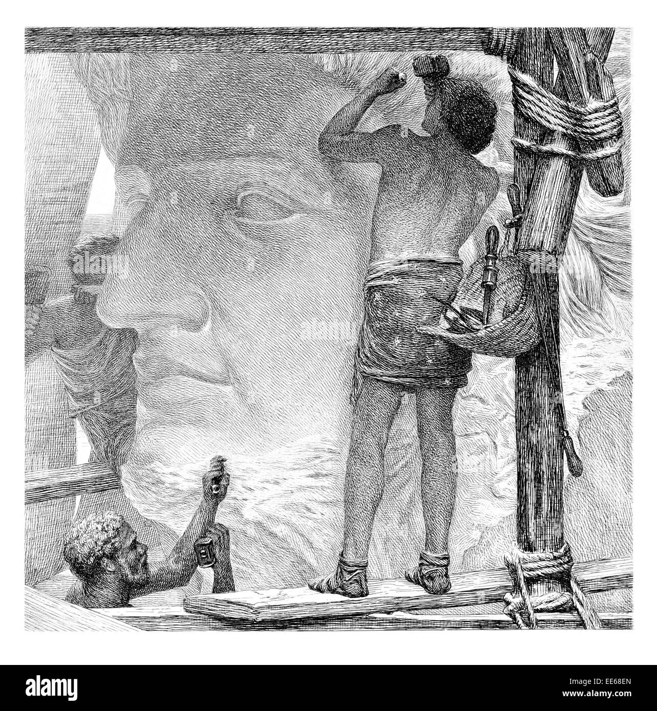 Im antiken Rom Sir Lawrence Alma Tadema Carving Carver Bildhauerei ...