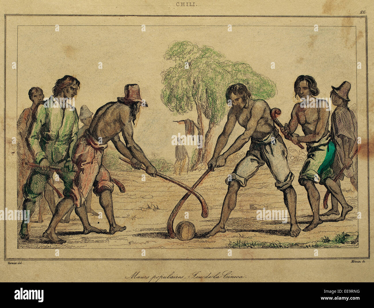 Native American Indians Playing Game Stockfotos und -bilder Kaufen - Alamy