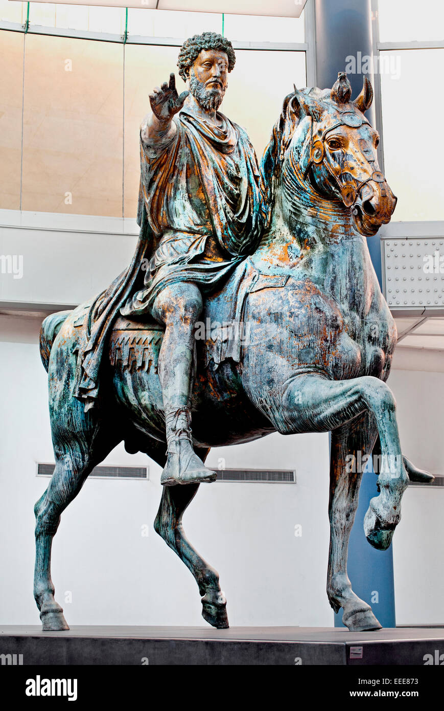 Reiterstatue Des Kaisers Marcus Aurelius Stockfotos und -bilder Kaufen ...