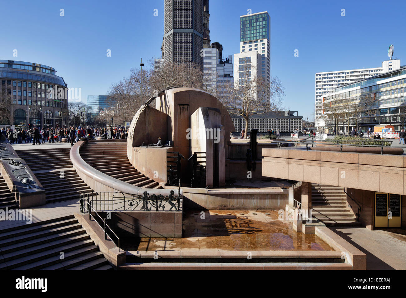 Berlin, Deutschland, sieht Breitscheidplatz Stockfotografie - Alamy