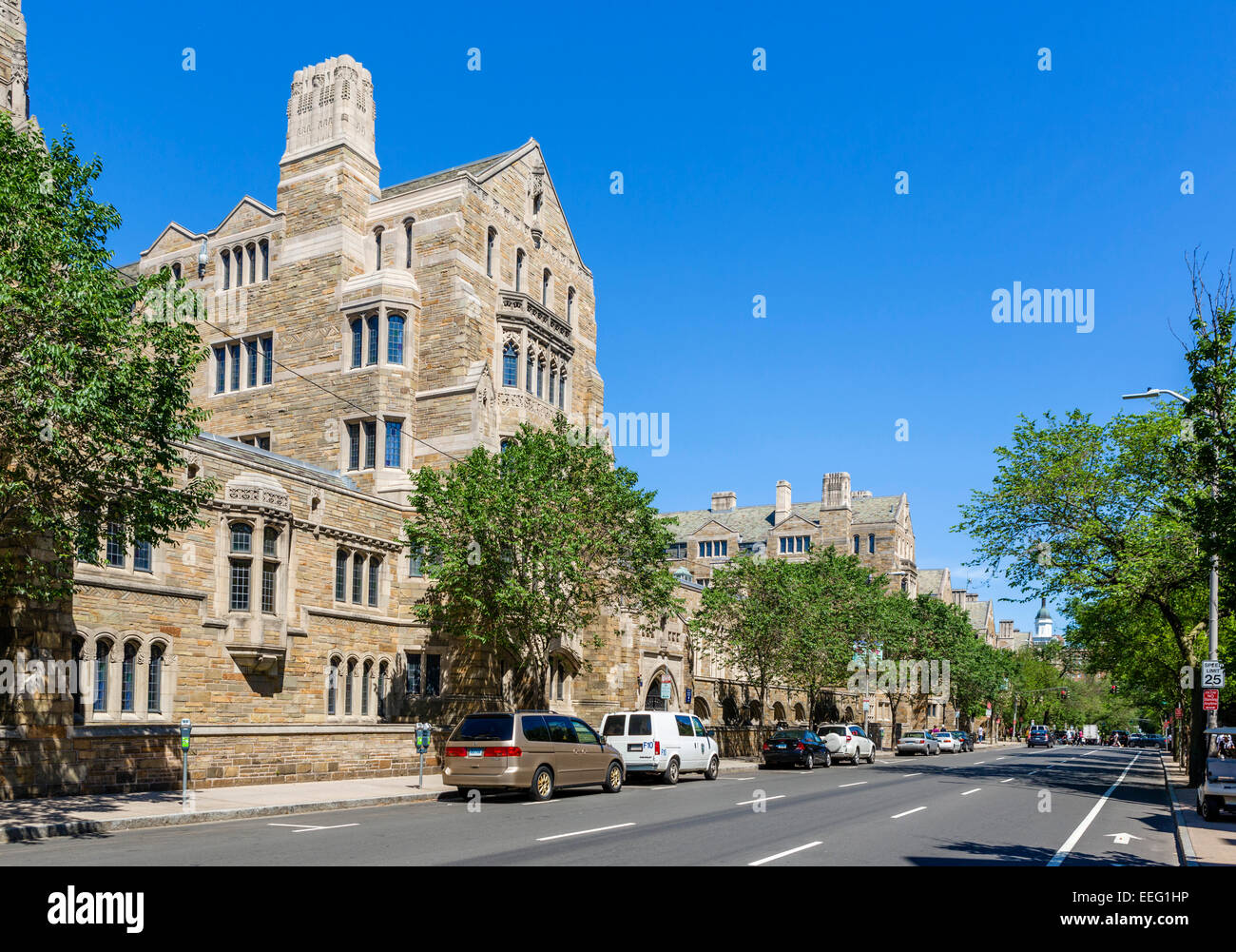 Yale university campus street usa college neuen hafen -Fotos und ...