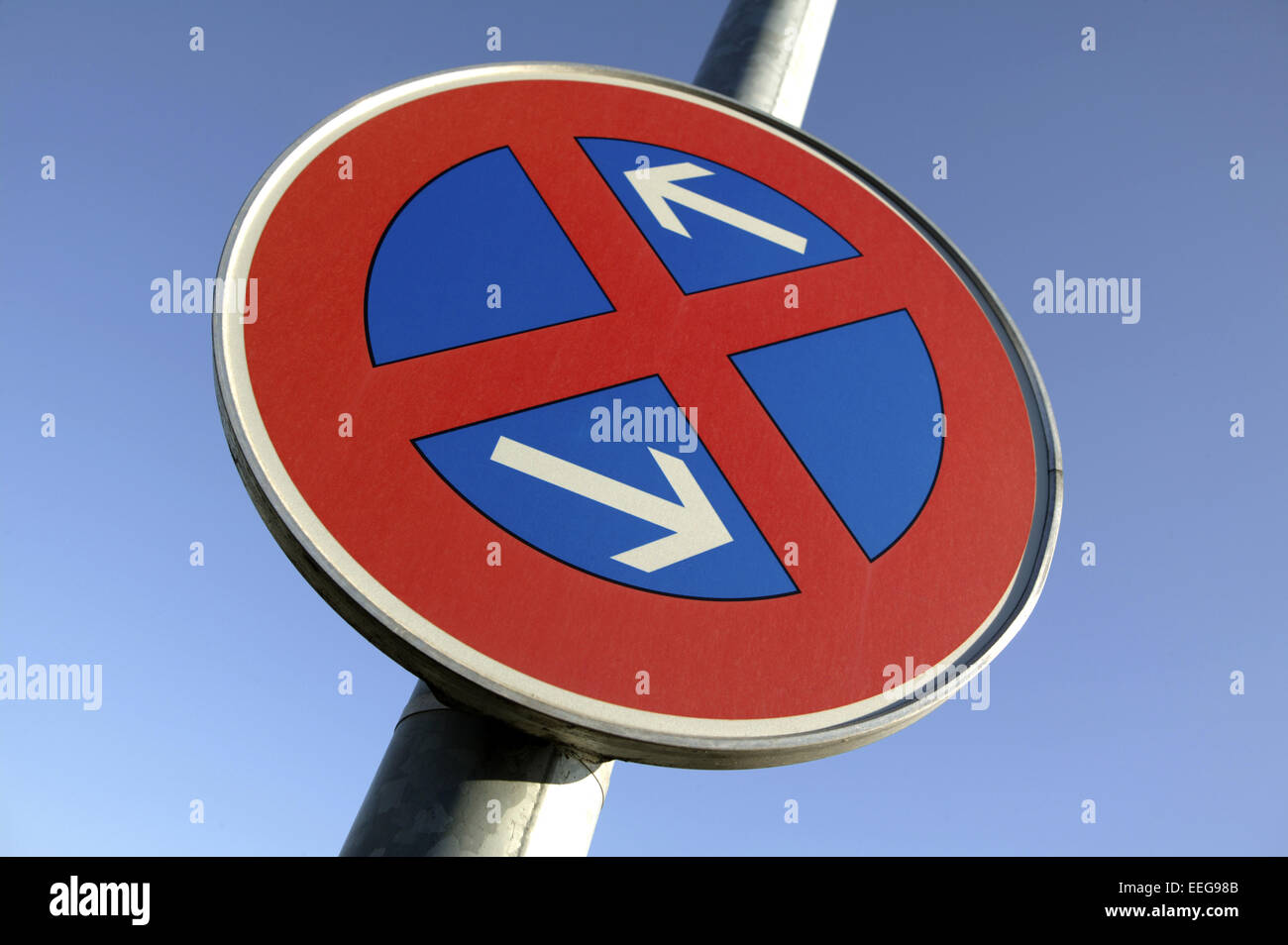 Halteverbot, Halteverbotsschild, Nahaufnahme, Nahaufnahmen, Schild ...