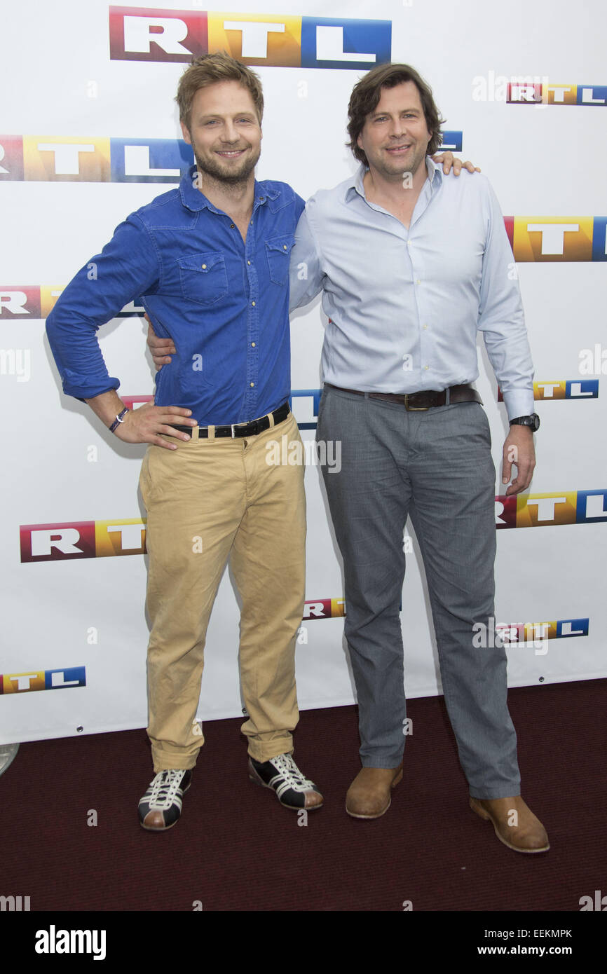 German TV RTL präsentiert seine neue Saison auf Hamburg Altes Zollamt ...