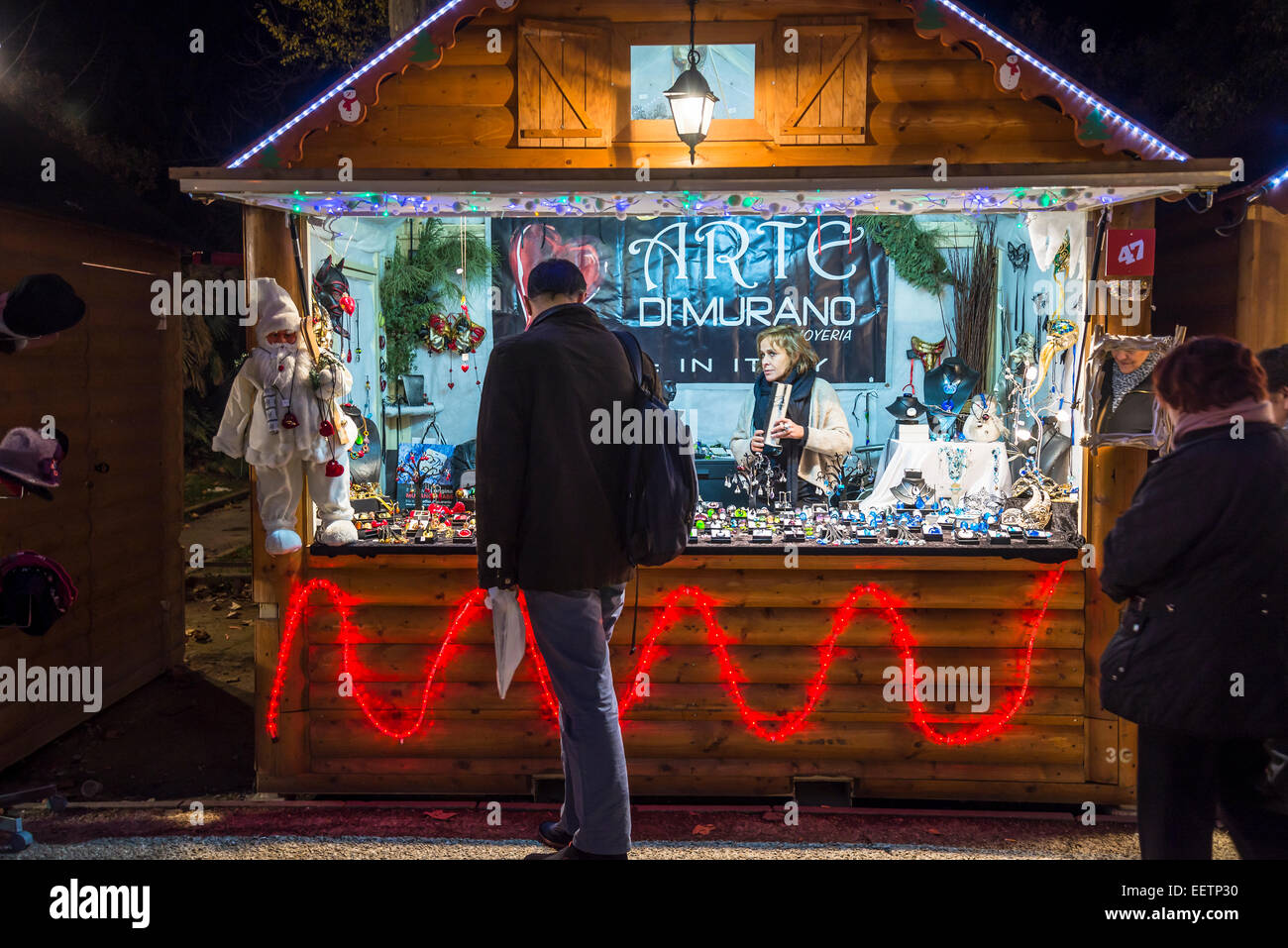 Christmas Market Montpellier Hérault Languedoc Roussillon Stockfotos ...