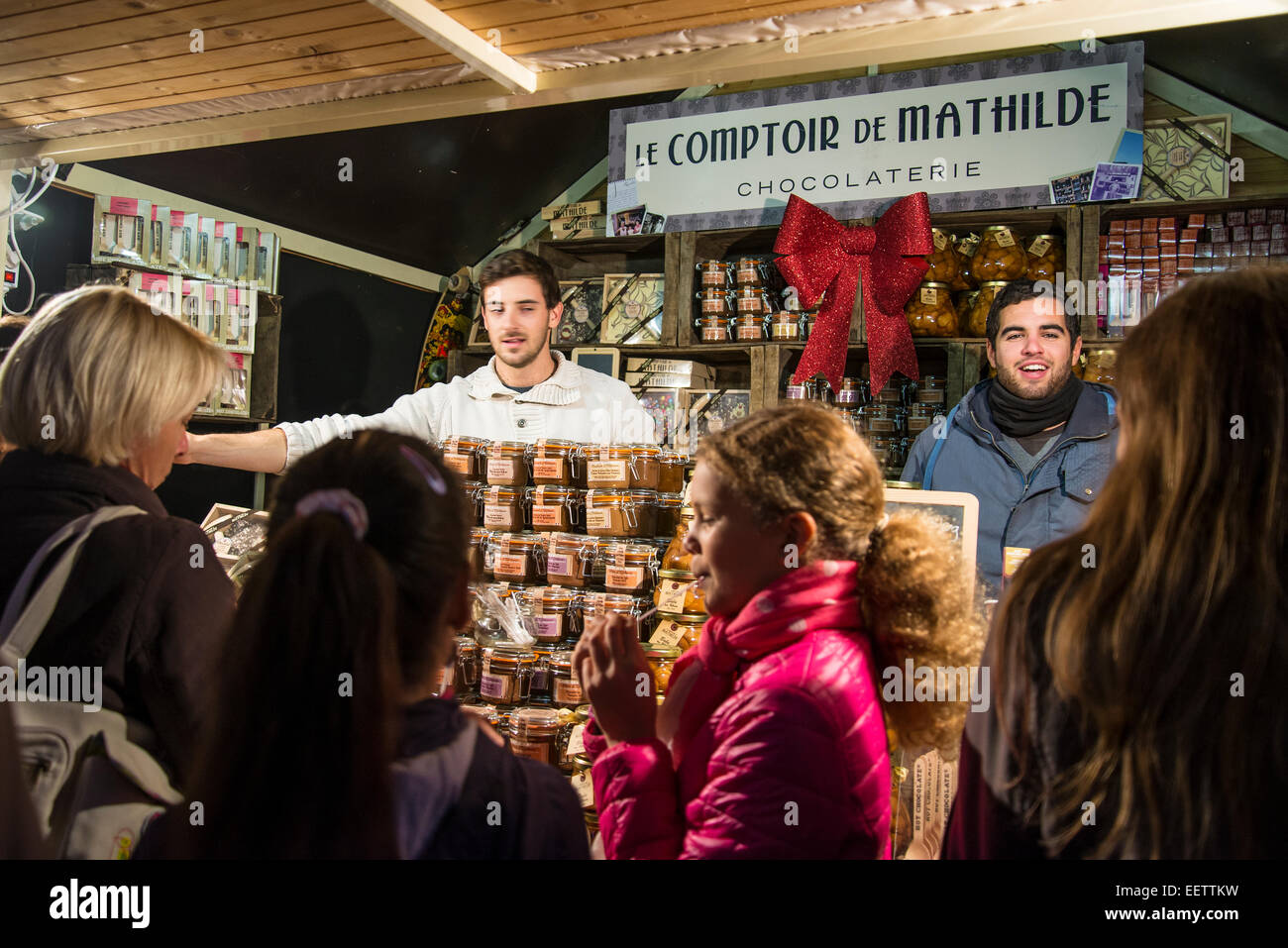 Christmas Market Montpellier Hérault Languedoc Roussillon Stockfotos ...