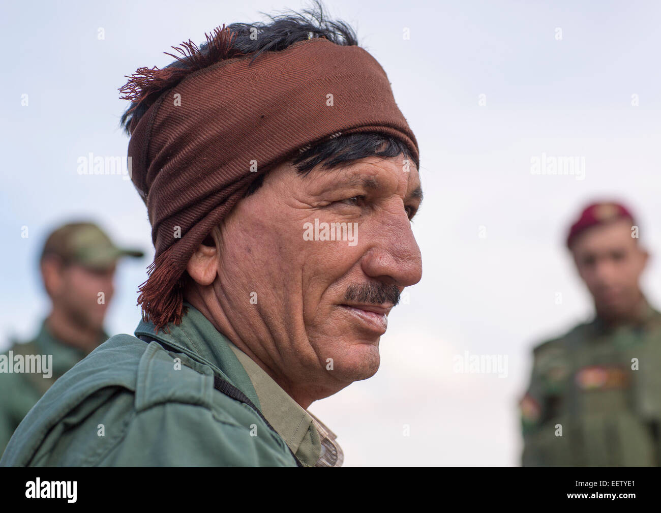 Kurdische Peshmergas auf der Front, Duhok, Kurdistan, Irak ...