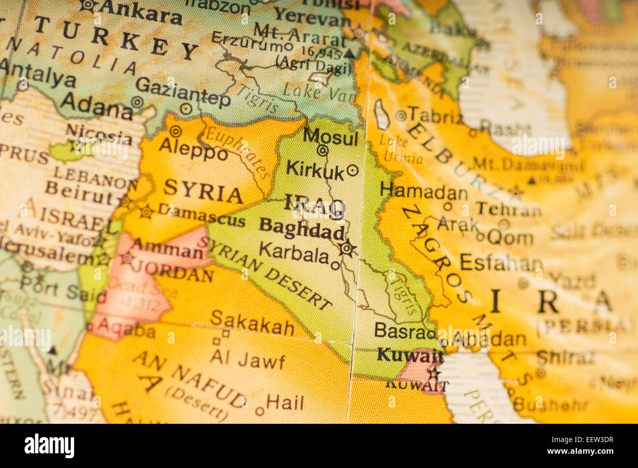 Iran irak karte -Fotos und -Bildmaterial in hoher Auflösung – Alamy