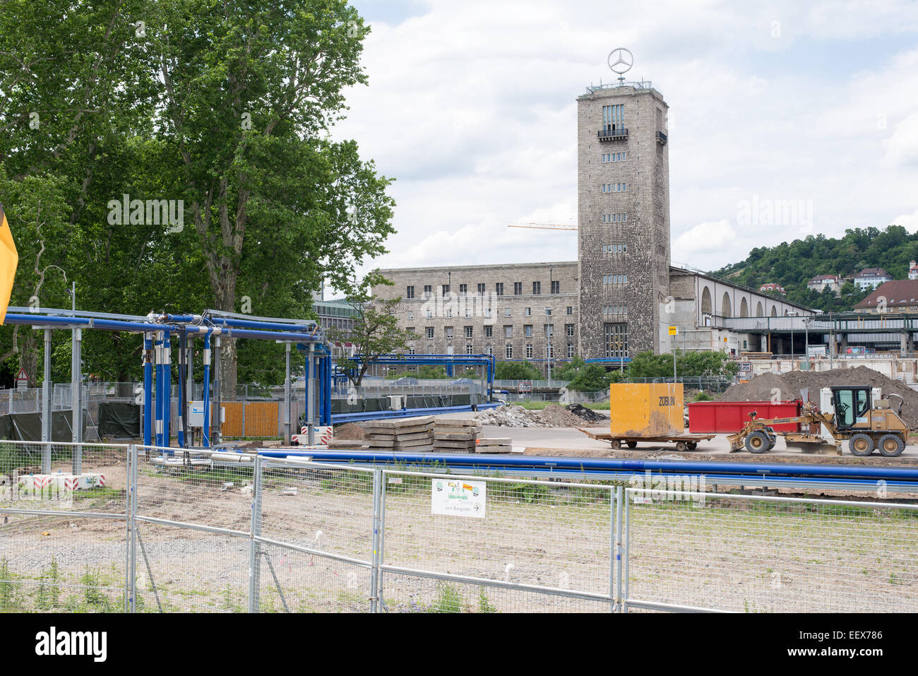 Stuttgart Hauptbahnhof Bau Stockfotos und -bilder Kaufen - Alamy