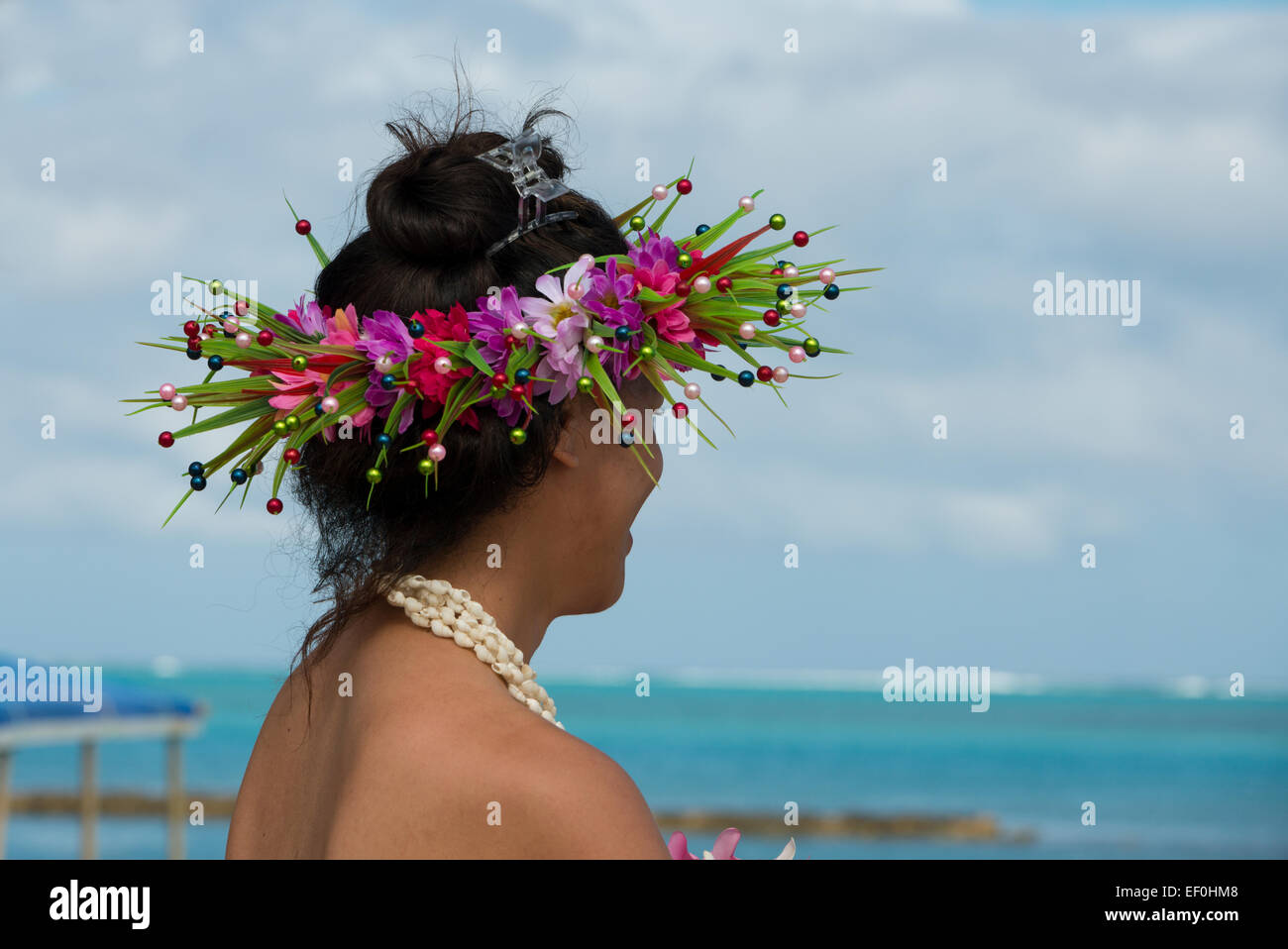 Cook-Inseln, Aitutaki. Herzlich Willkommen Sie, Gruß an die Insel ...