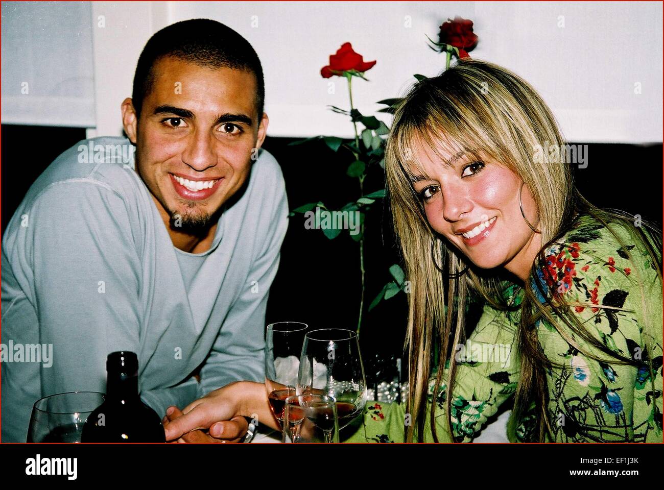 David TREZEGUET et sa Femme Beatrice - 14.02.2006 - Restaurant "Le ...