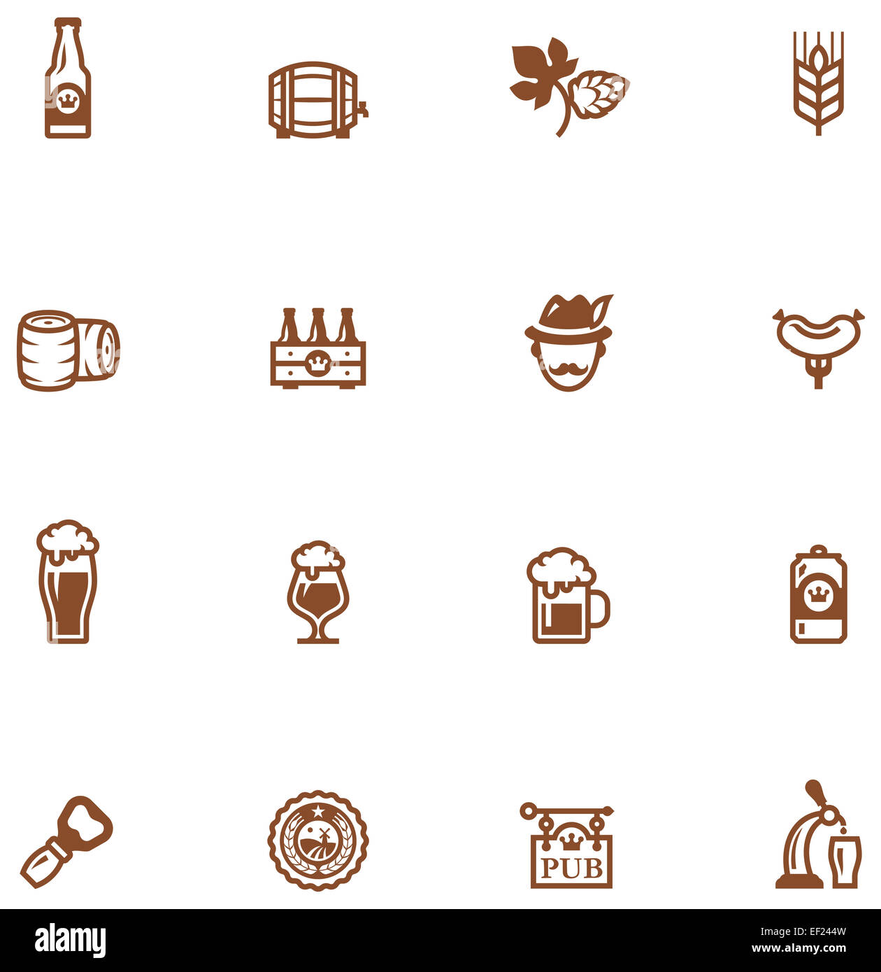 Bier symbol vektor Ausgeschnittene Stockfotos und -bilder - Alamy