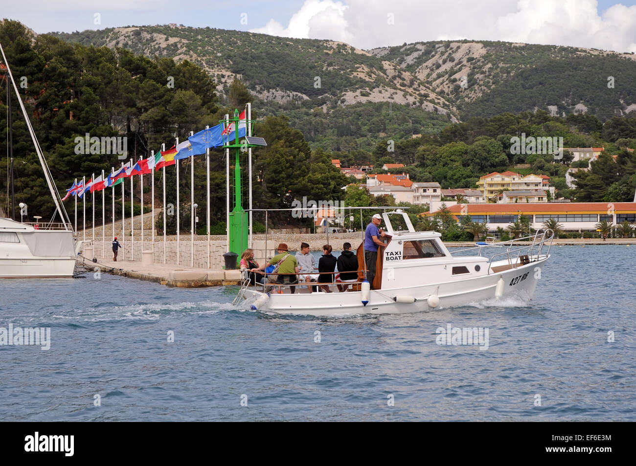 Taxi-Boot in Insel Rab, Kroatien Stockfotografie - Alamy