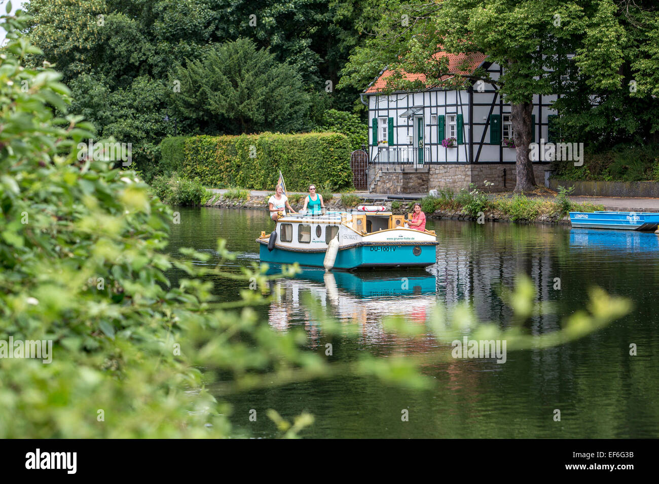 Tretboot, Hausboot "Escargot", selbst angetrieben Boot mit Platz für 4 ...