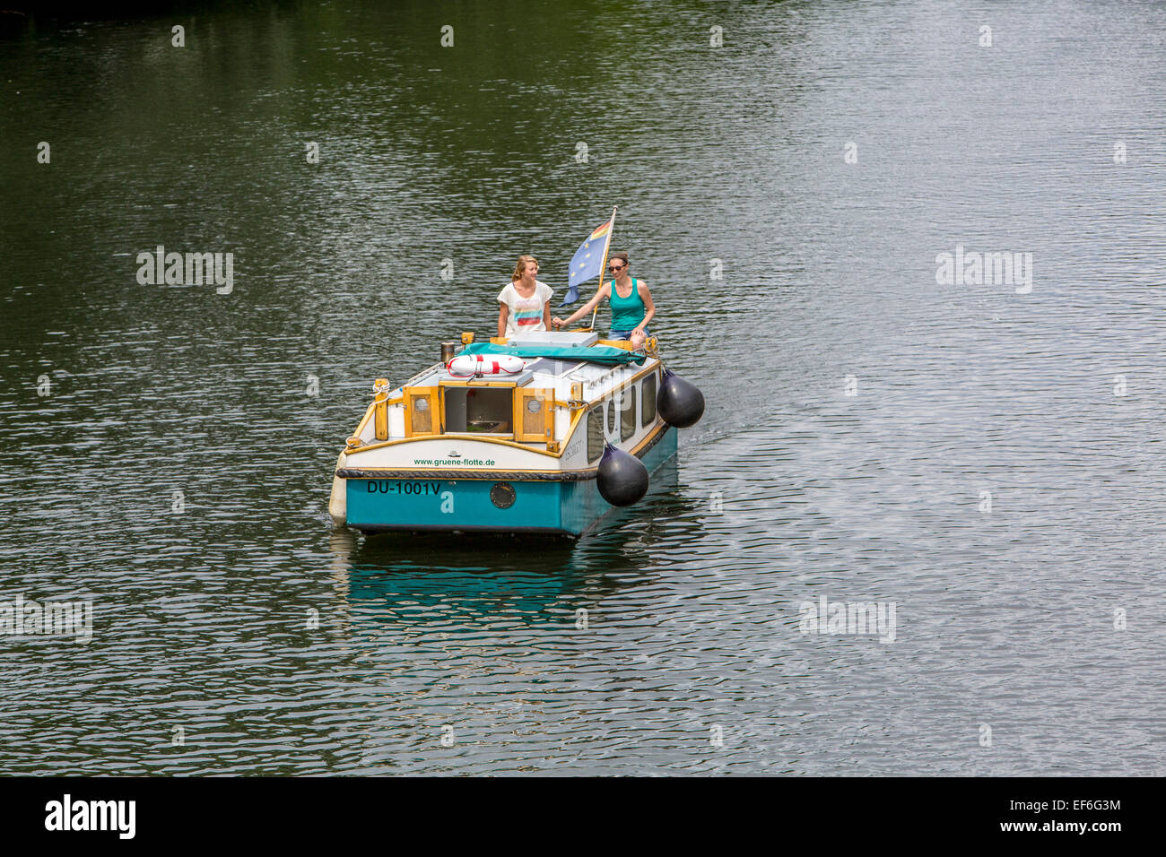 Tretboot, Hausboot "Escargot", selbst angetrieben Boot mit Platz für 4 ...