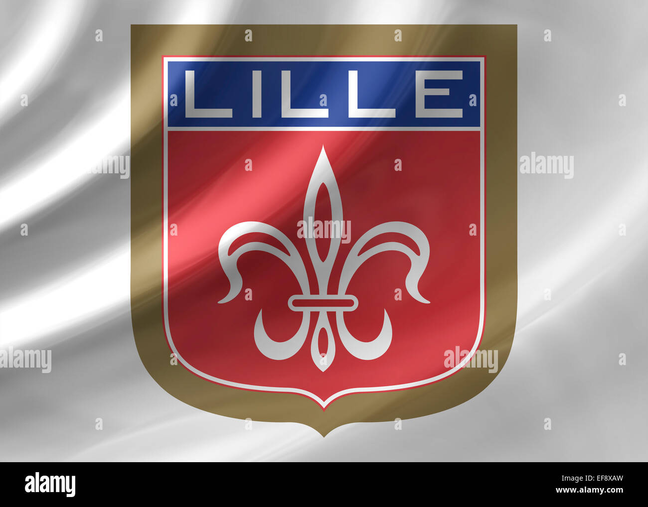 Lille Olympique Symbol Flagge Symbol logo Stockfotografie - Alamy