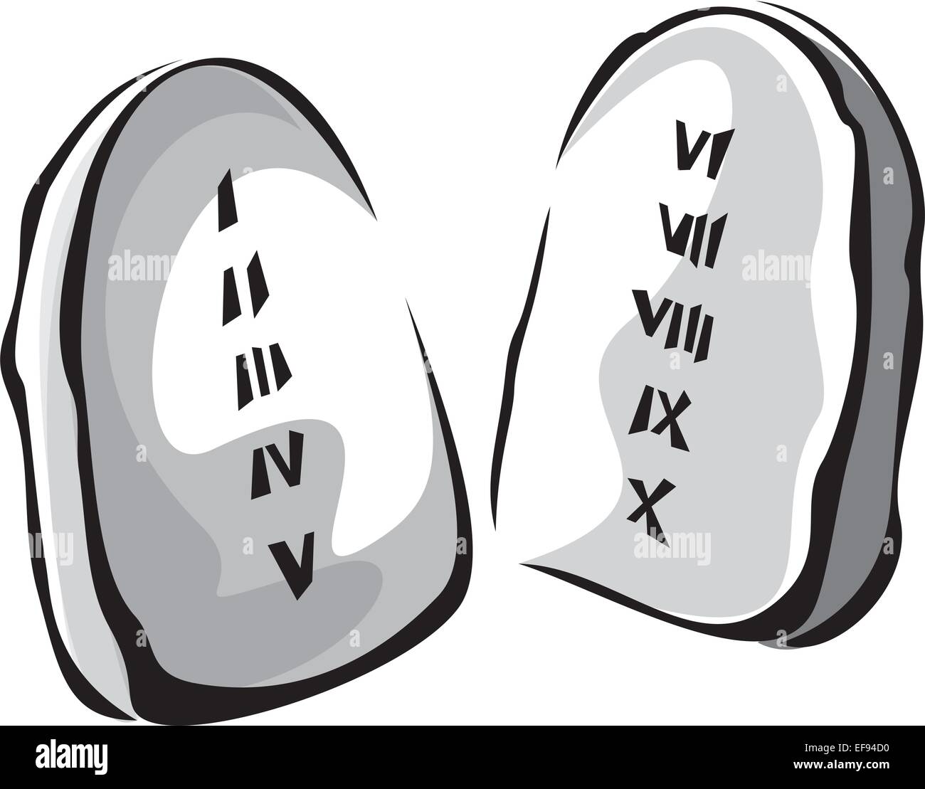 Zwei steintafeln Stock-Vektorgrafiken kaufen - Alamy