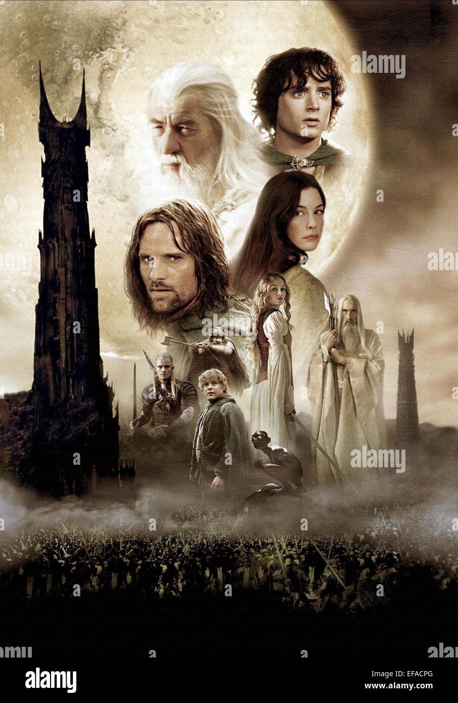 IAN MCKELLEN ELIJAH HOLZ VIGGO MORTENSEN LIV TYLER ORLANDO BLOOM JOHN ...