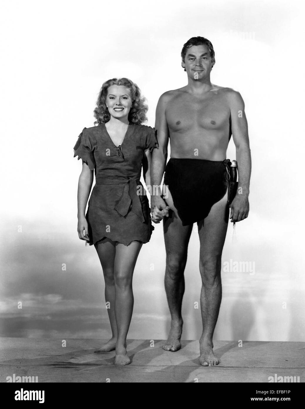 BRENDA JOYCE, Johnny Weissmuller, TARZAN UND DER LEOPARD FRAU, 1946 ...