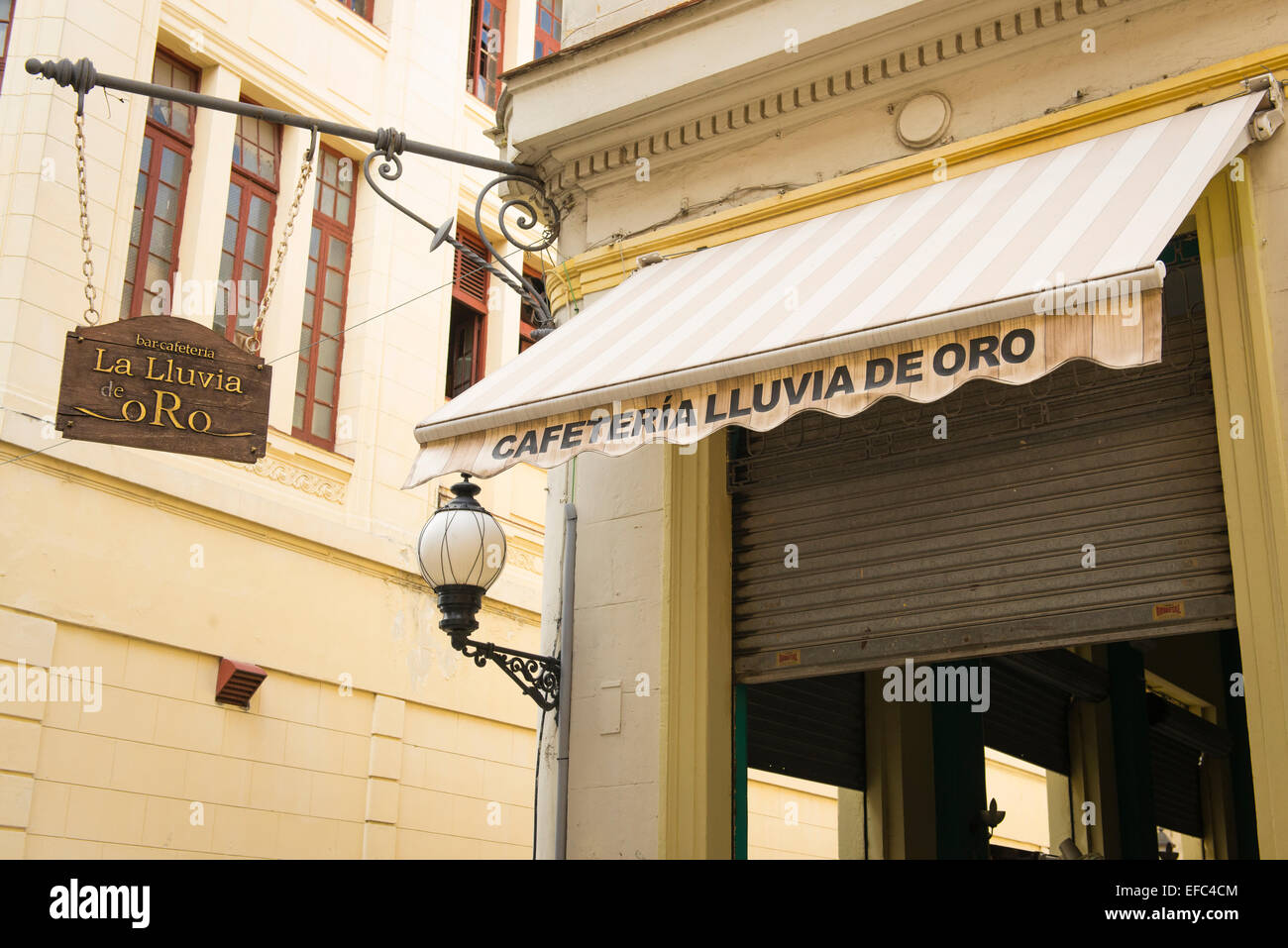 Kuba alte Havanna La Habana Vieja Calle Obispo Cafeteria La Llluvia de Oro bar Restaurant Café ...