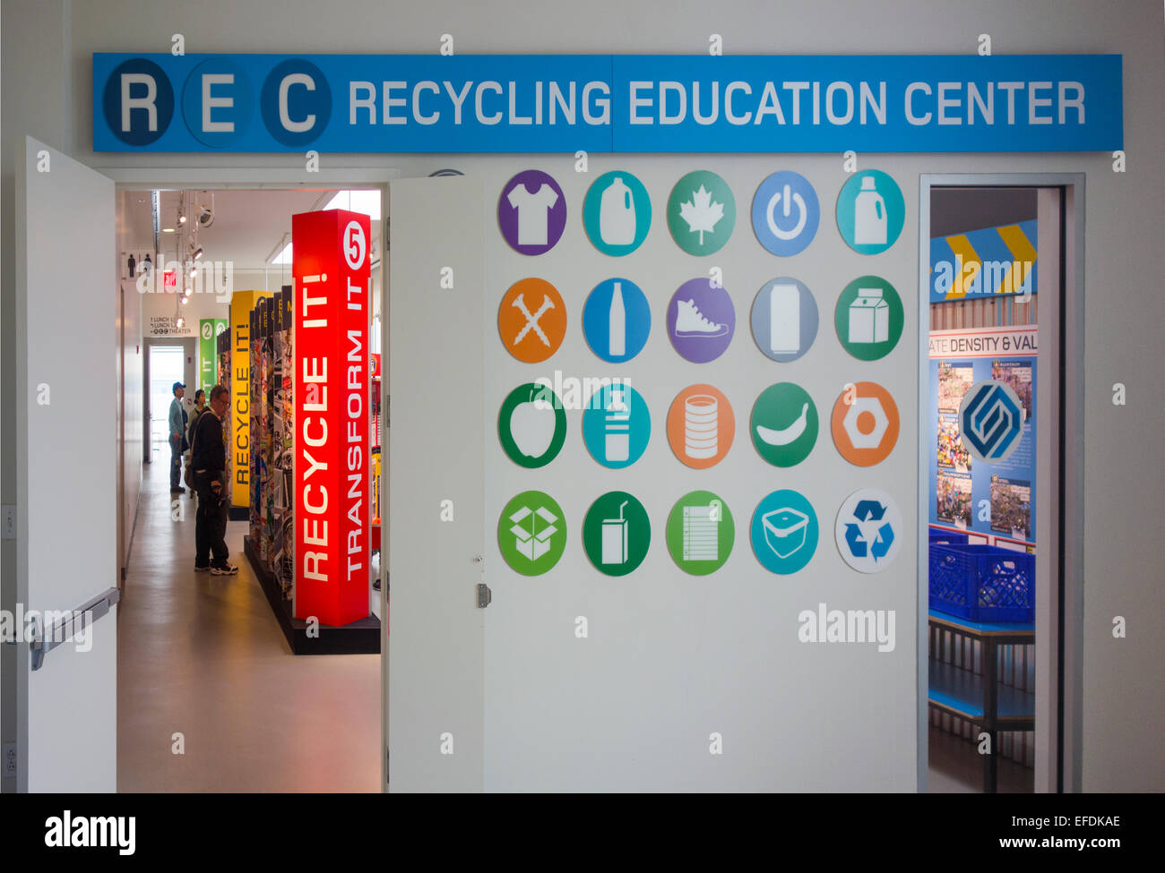 Sims, die kommunalen recycling-Anlage Brooklyn New York Stockfotografie ...