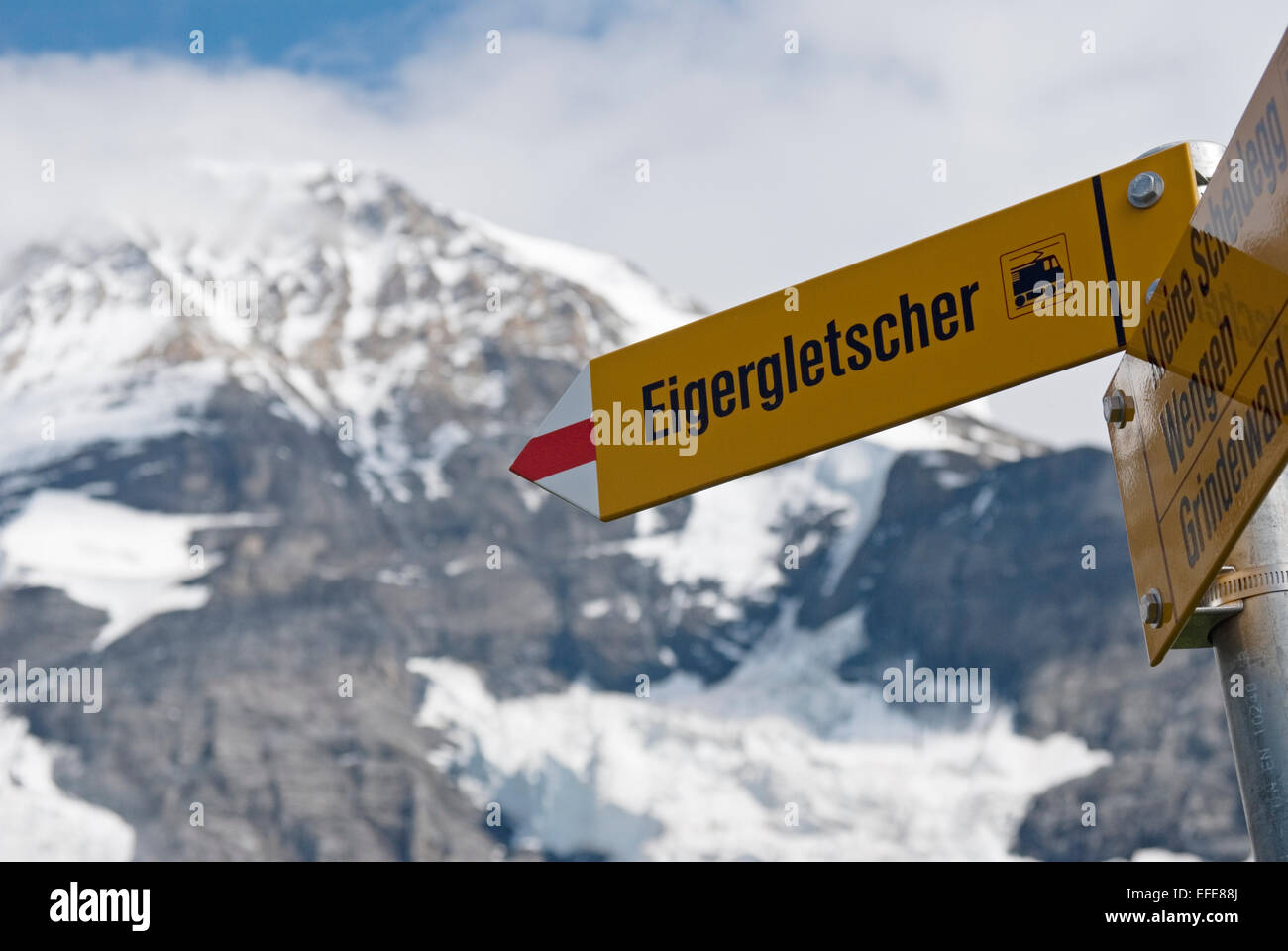Eiger gletscherweg wegweiser -Fotos und -Bildmaterial in hoher ...