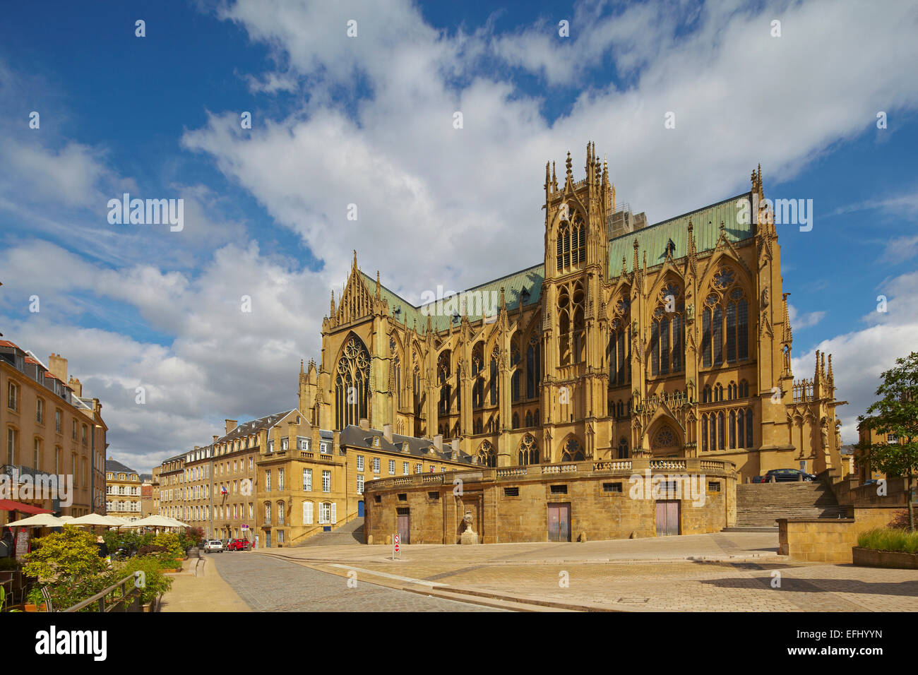 Saint Etienne Kathedrale, Metz, Moselle, Region Alsace Lorraine ...