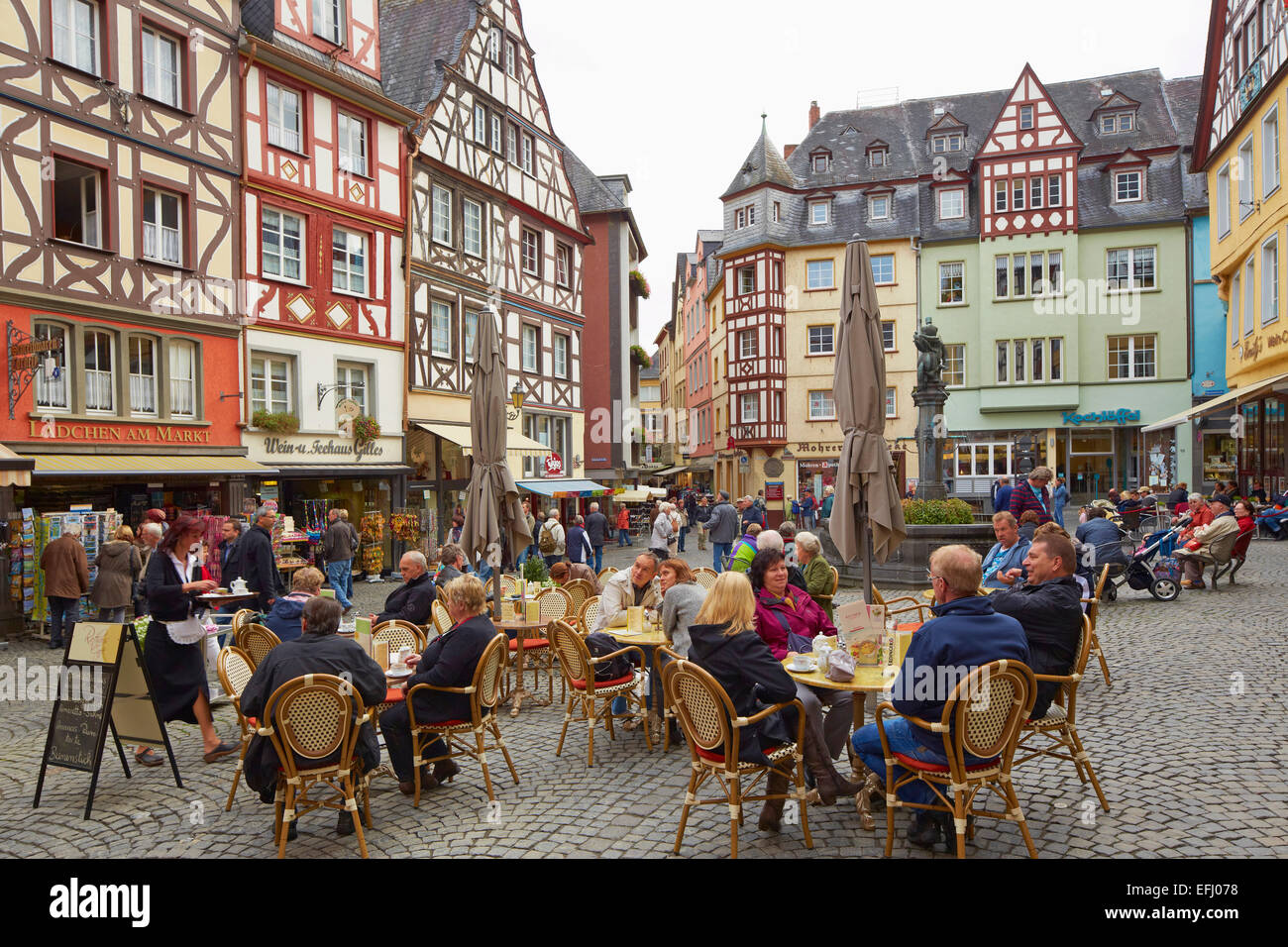 Marktplatz in Cochem, Mosel, Rheinland-Pfalz, Deutschland, Europa ...