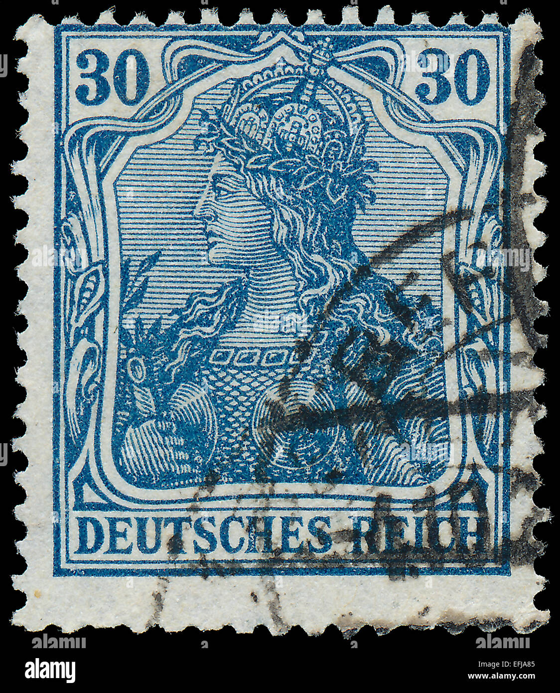 Deutschland - ca. 1916: Eine Briefmarke gedruckt in Deutschland zeigt ...