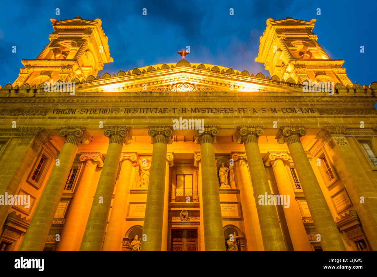 Die berühmte St. Mary's Kirche in Mosta auf Malta, manchmal bekannt als ...