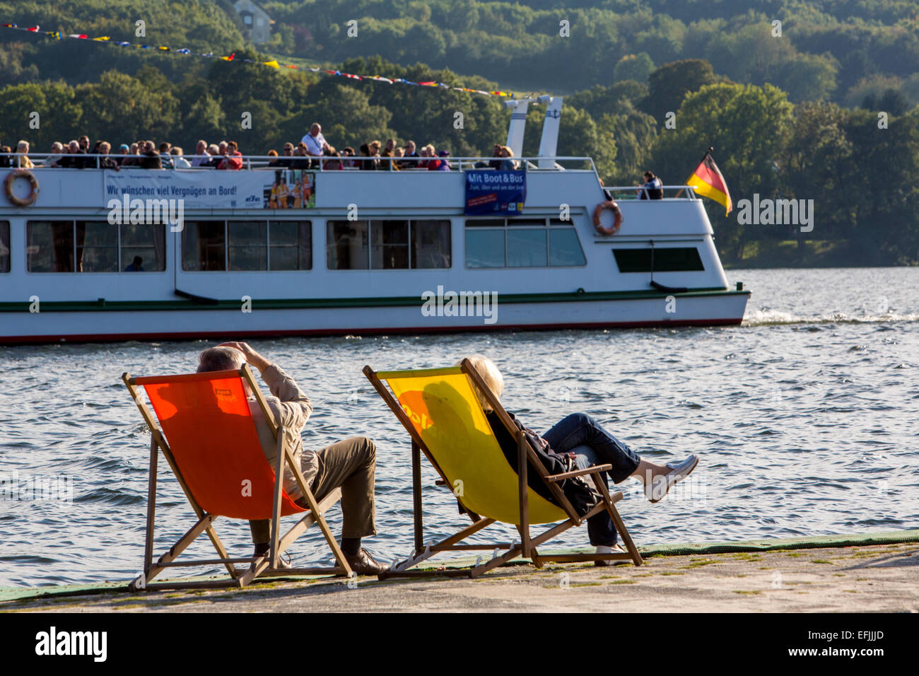 Seaside Beach am Baldeneysee in Essen, ehemalige Lido, 65000 qm ...