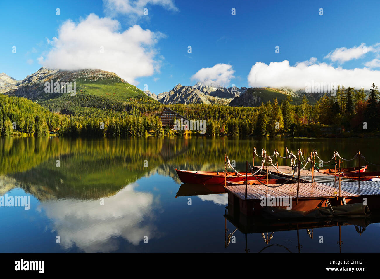 Strbske Pleso, hohe Tatra (Vysoke Tatry), Slowakei, Europa ...