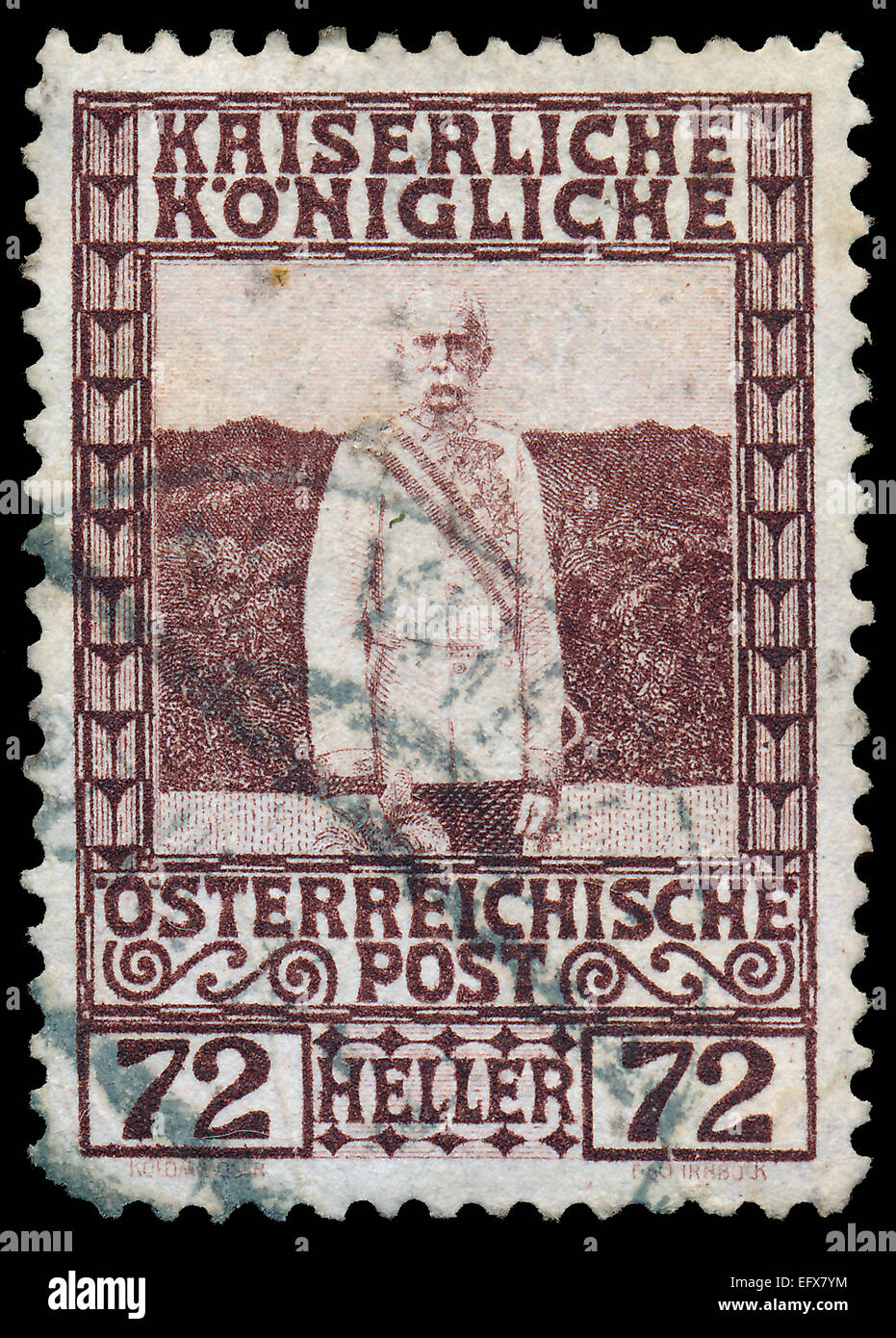 Österreich - ca. 1908: eine Briefmarke gedruckt in Österreich zeigt ...