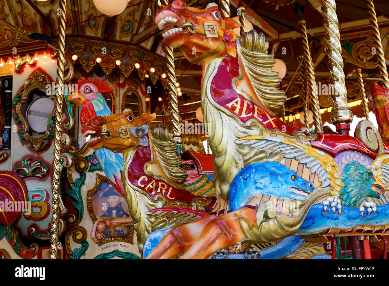 Fairground carousel -Fotos und -Bildmaterial in hoher Auflösung – Alamy