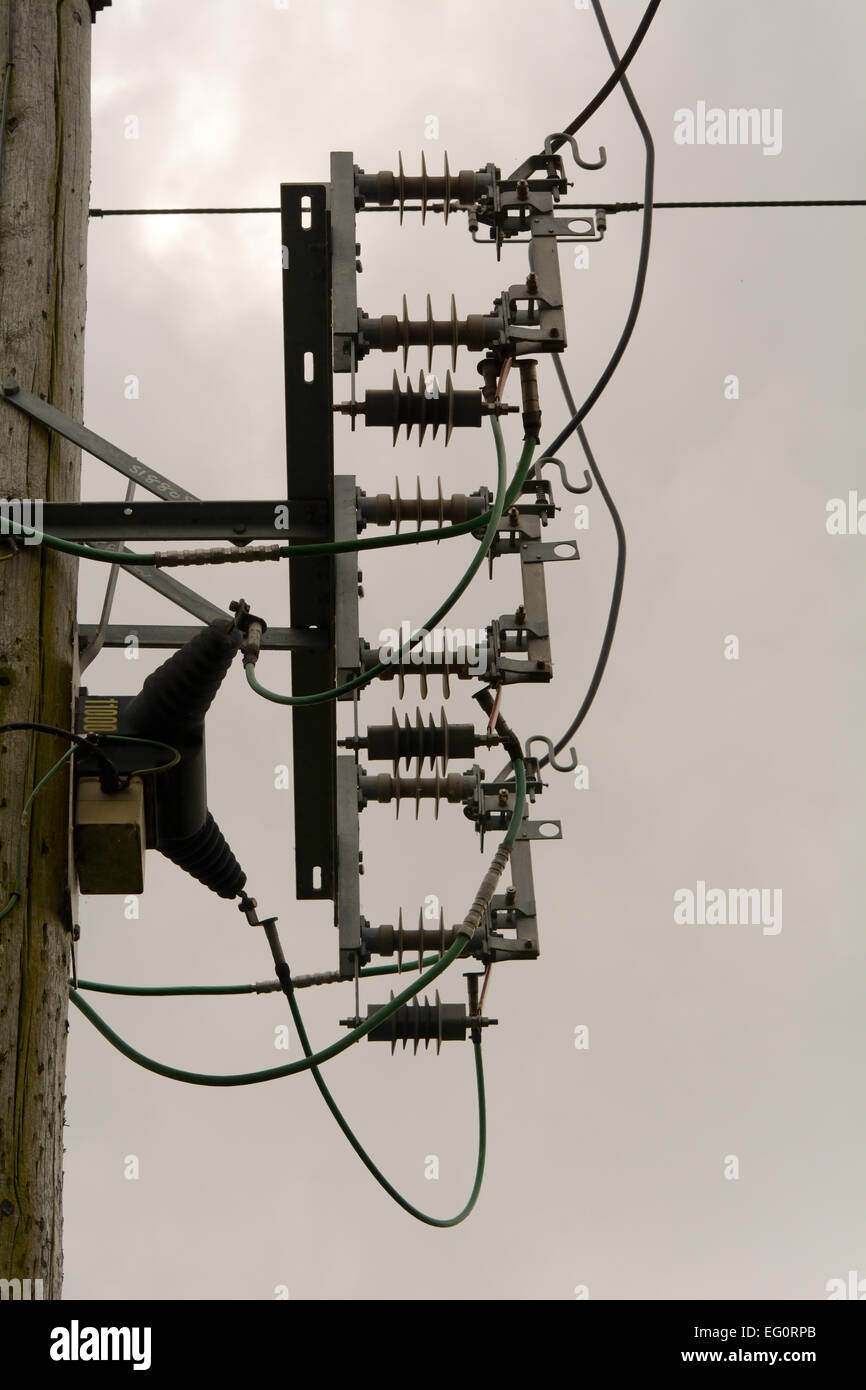 Electricity pylon transformers power -Fotos und -Bildmaterial in hoher ...