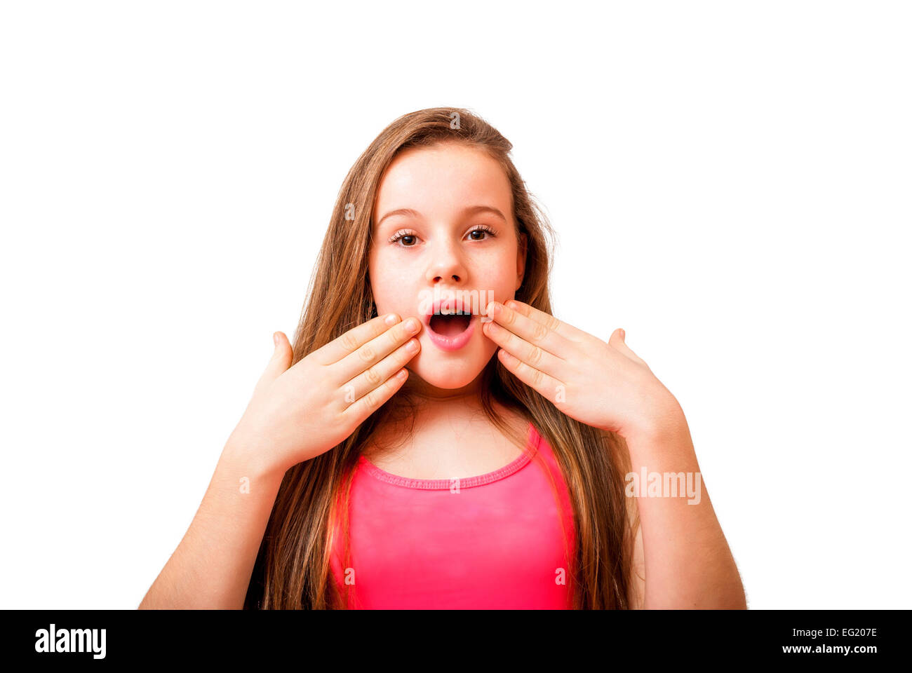 Erstaunt mädchen -Fotos und -Bildmaterial in hoher Auflösung – Alamy