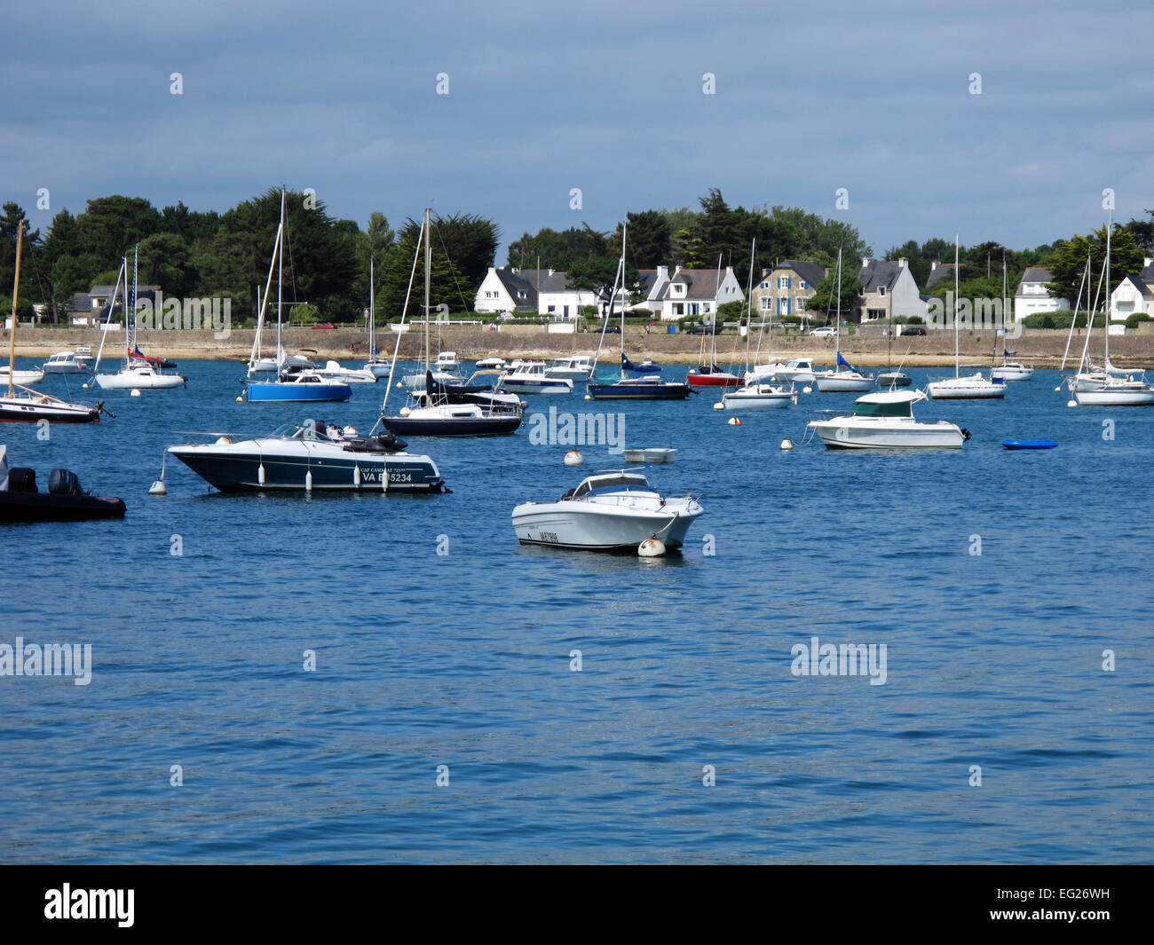 Port Navalo Hafen, Arzon, Golfe du Morbihan, Morbihan, Bretagne ...
