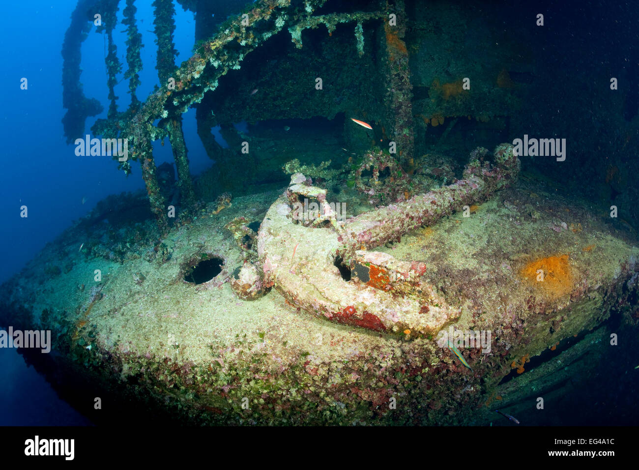 Anker am Wrack Vassilios T Insel Vis Kroatien Adria Mittelmeer ...