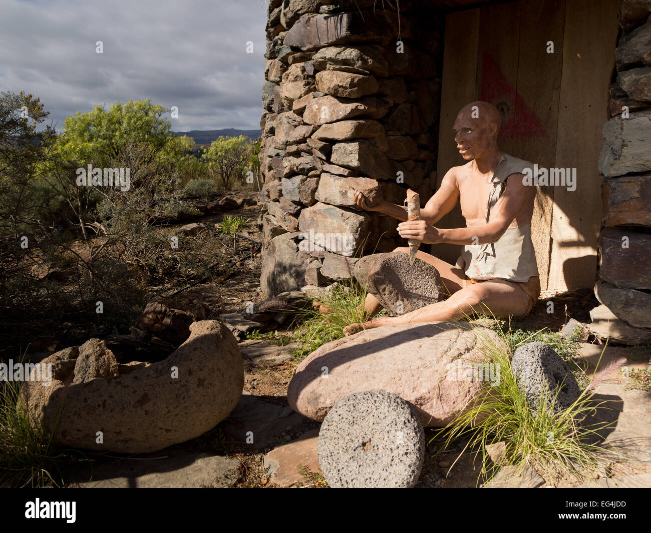 Gran Canaria - Stein-Tool Fertigung Ausstellung im archäologischen Park ...