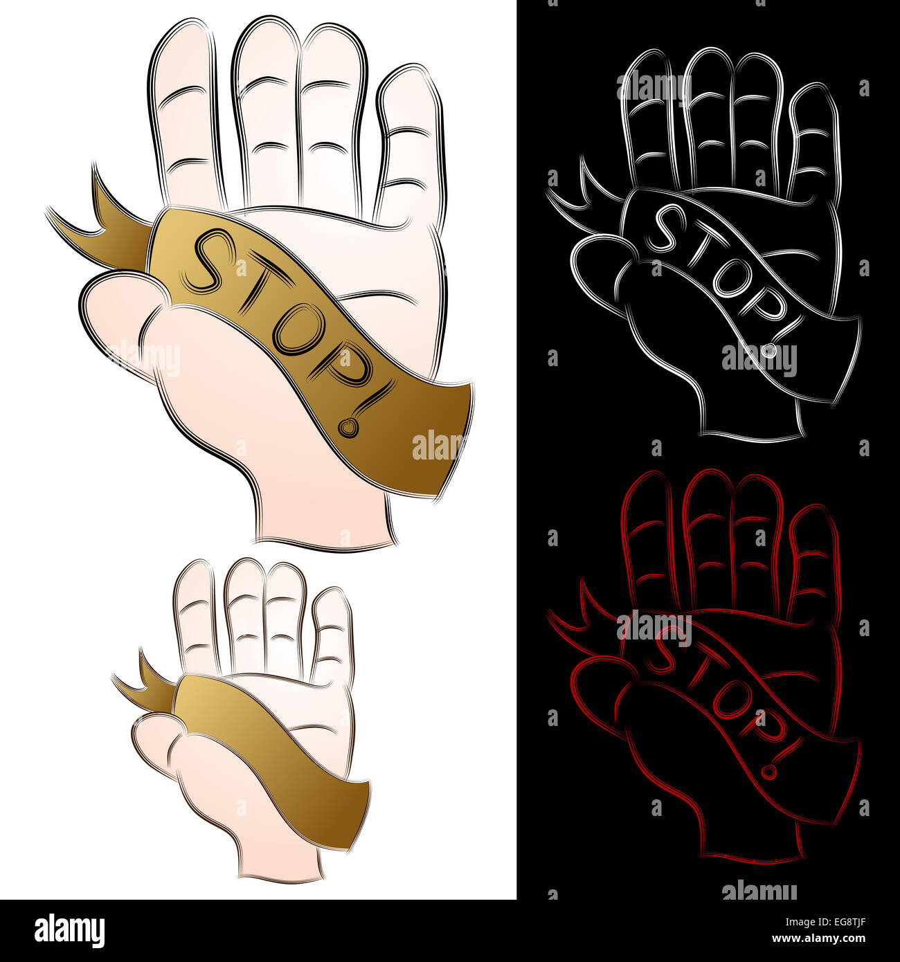 Stop schild hand symbol symbol -Fotos und -Bildmaterial in hoher ...