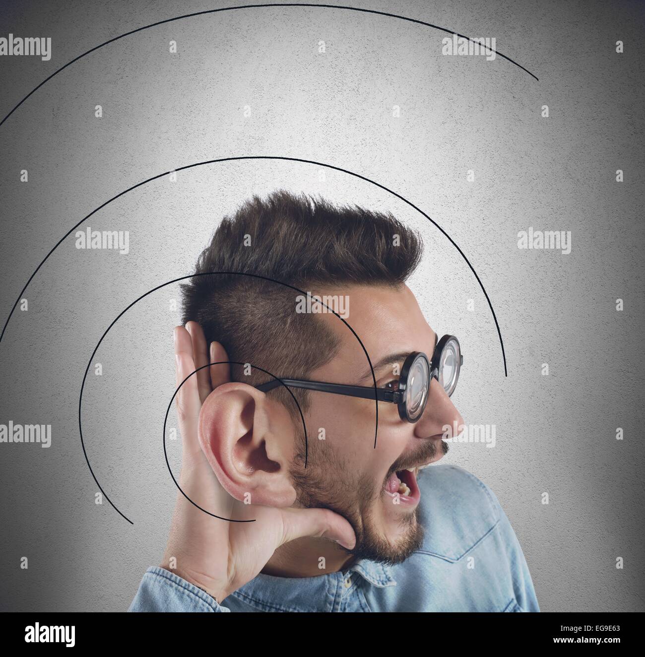 Ohr skizze -Fotos und -Bildmaterial in hoher Auflösung – Alamy