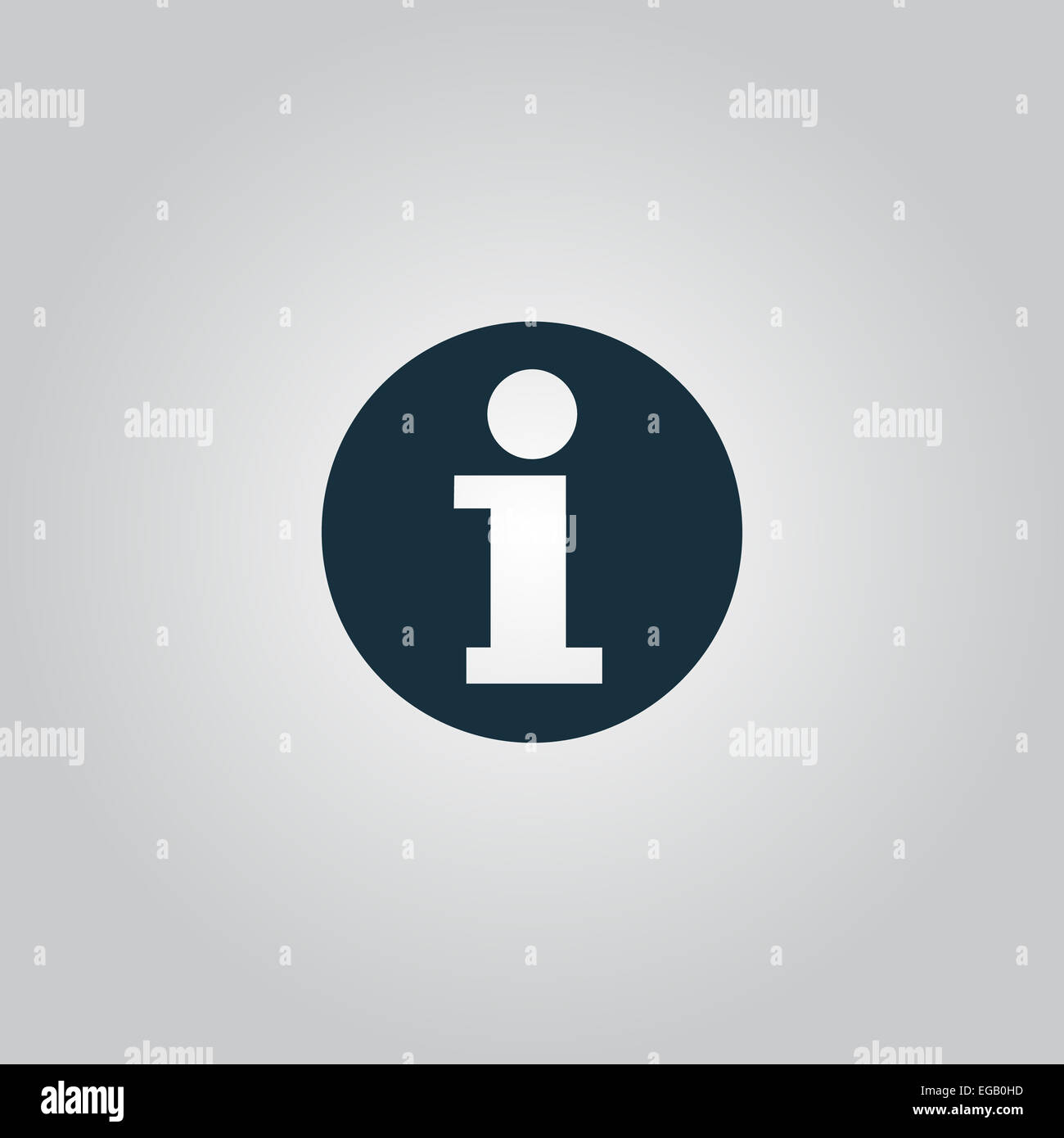 Hinweisschild. Vektor Icon Stockfotografie - Alamy