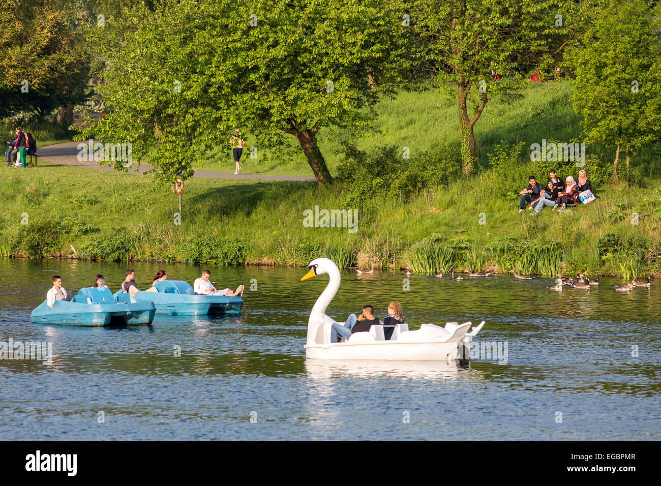 Kemnader See, See, in der Nähe von Bochum, Freizeit- und Wasser-Sport ...