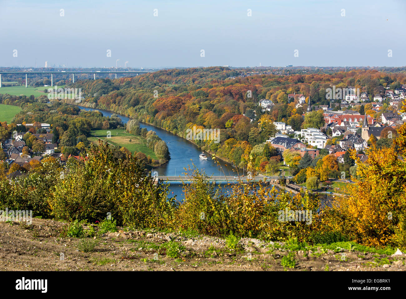 Kettwig, südlichen Teil der Stadt Essen, am Fluss Ruhr, Altstadt ...