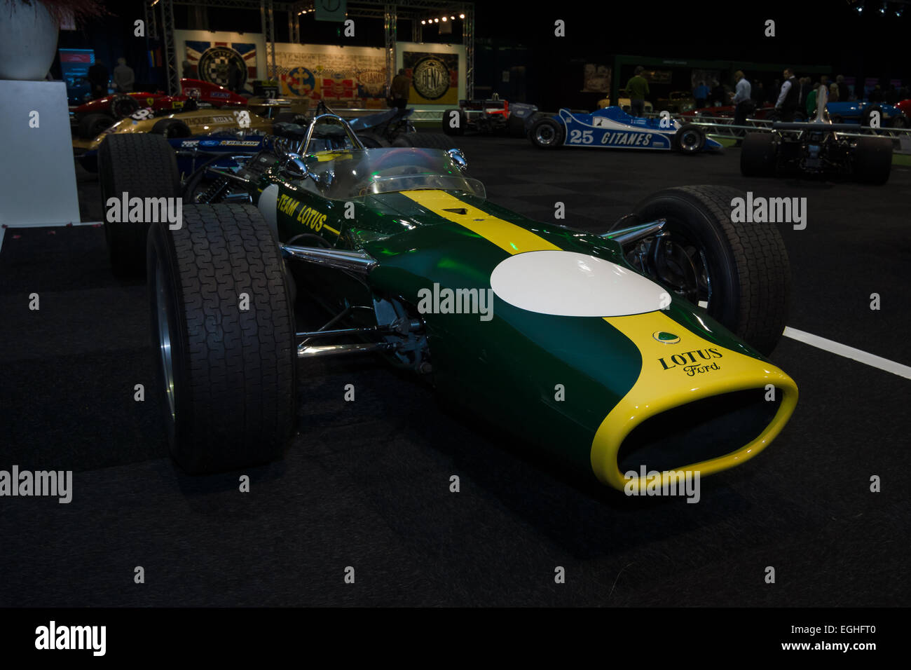 Formel 1 Auto Lotus 49, entworfen von Colin Chapman und Maurice ...