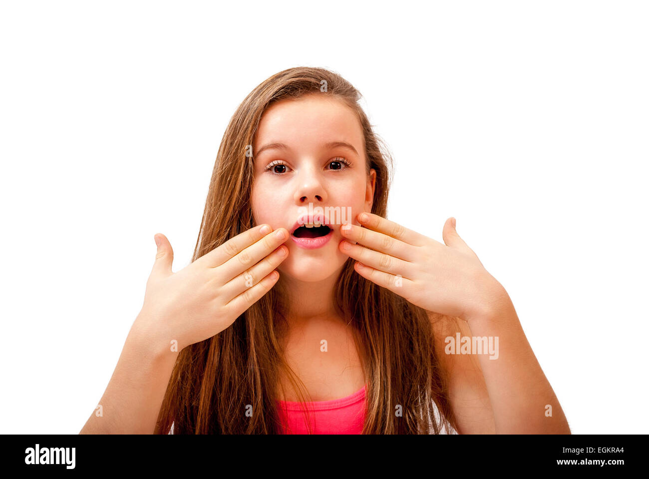 Erstaunt mädchen -Fotos und -Bildmaterial in hoher Auflösung – Alamy