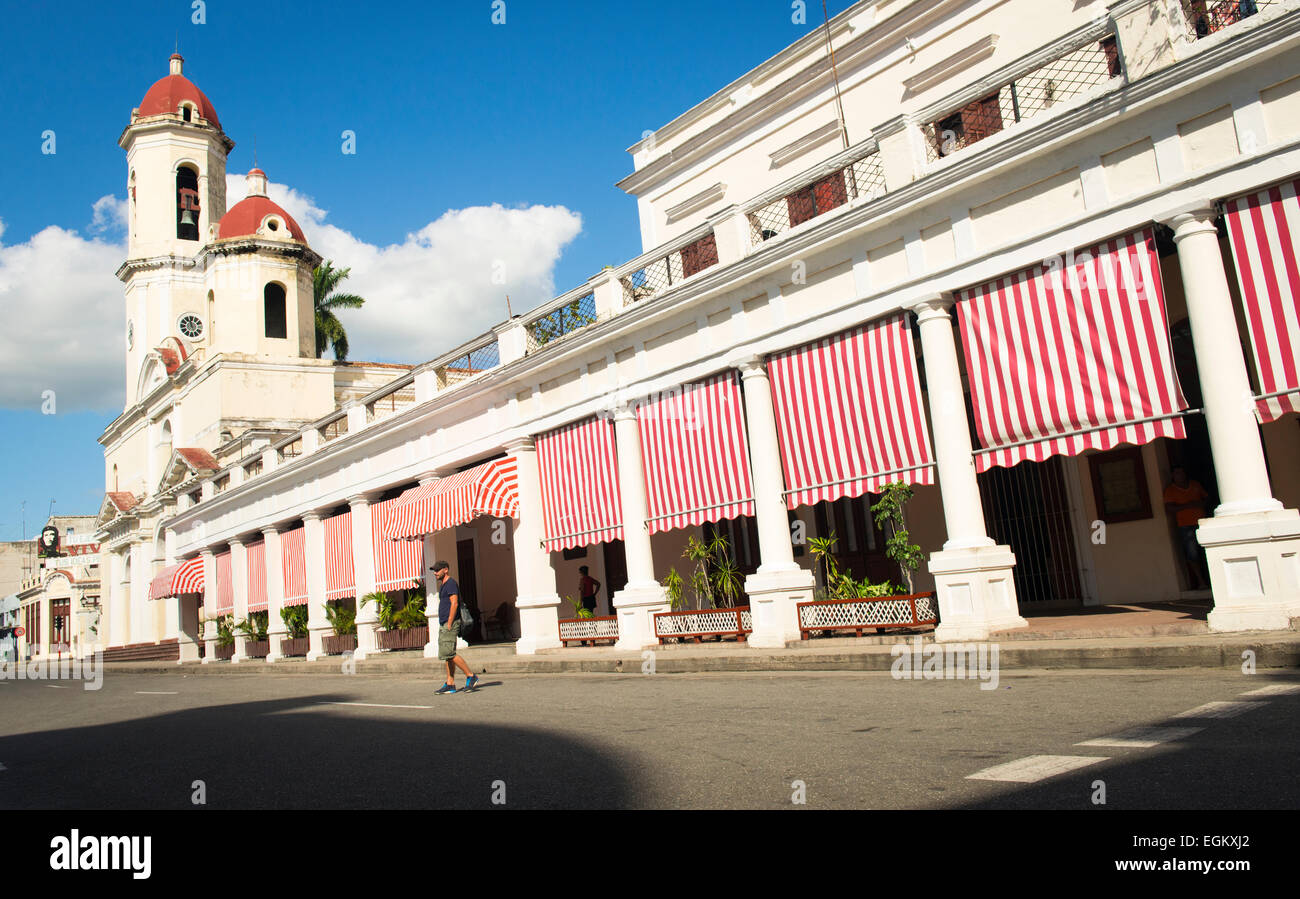 Kuba Cienfuegos Parque Jose Marti Square Arcade-Kolonnade Kabinenhaube ...