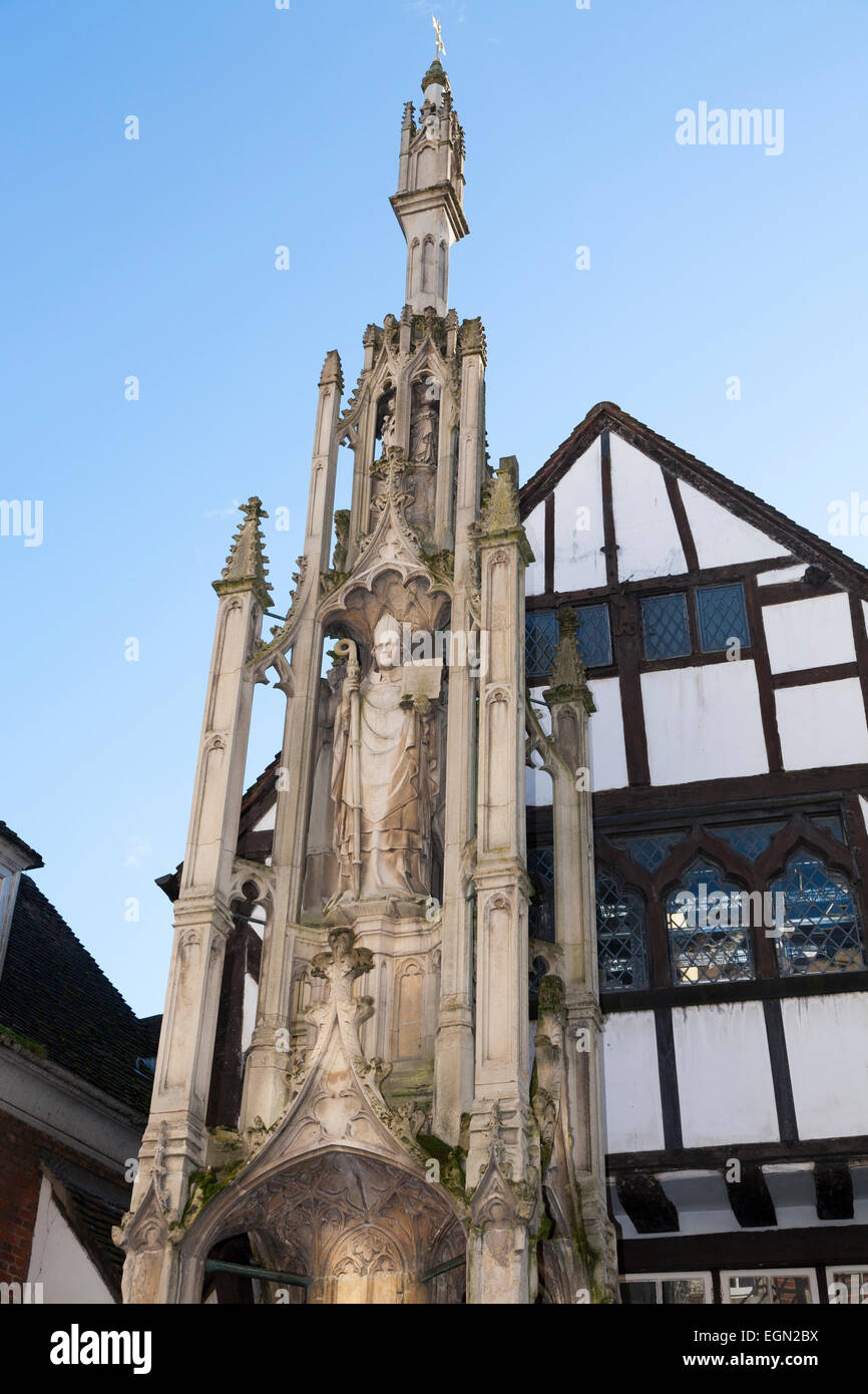Figur / Statue / Nahaufnahme von der Butter Cross / Buttercross / High ...